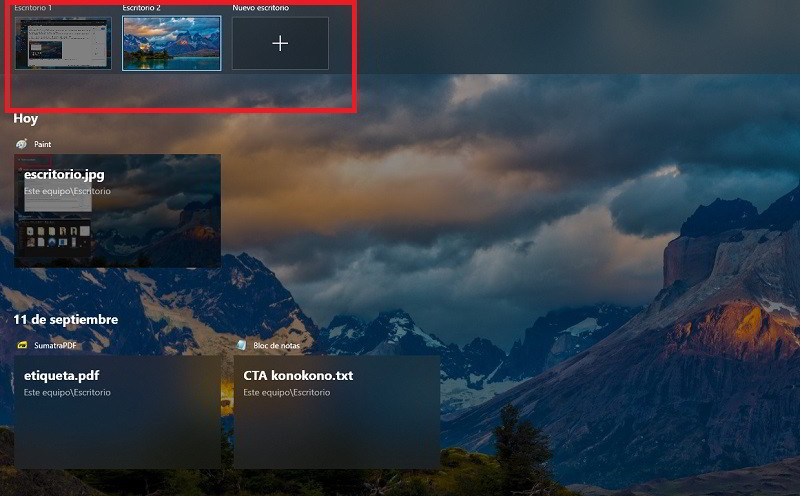Escritorios virtuales en Windows 10: cómo usarlos correctamente