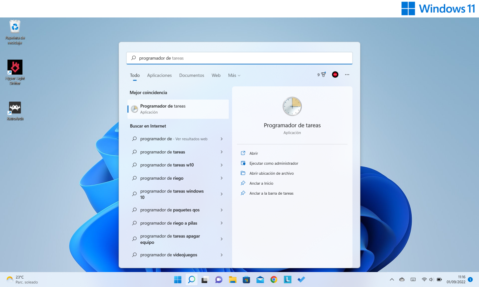 Cómo programar el apagado de tu ordenador PC Windows 11