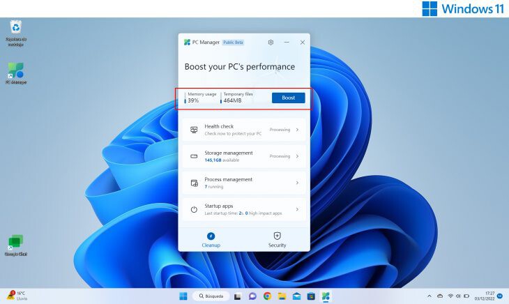 PC Manager, la herramienta para optimizar el uso de Windows 11